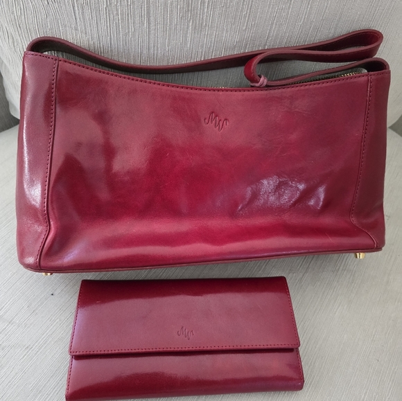 Monsac | Bags | Vintage Monsac Original Red Purse With Matching Wallet ...